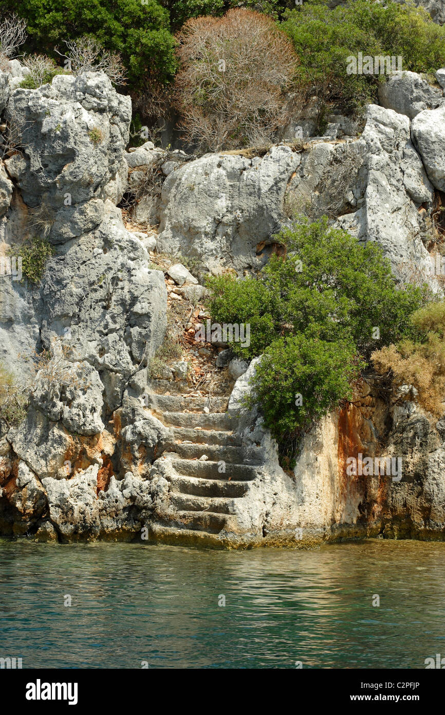 Lycian ruins at Kekova Stock Photo - Alamy