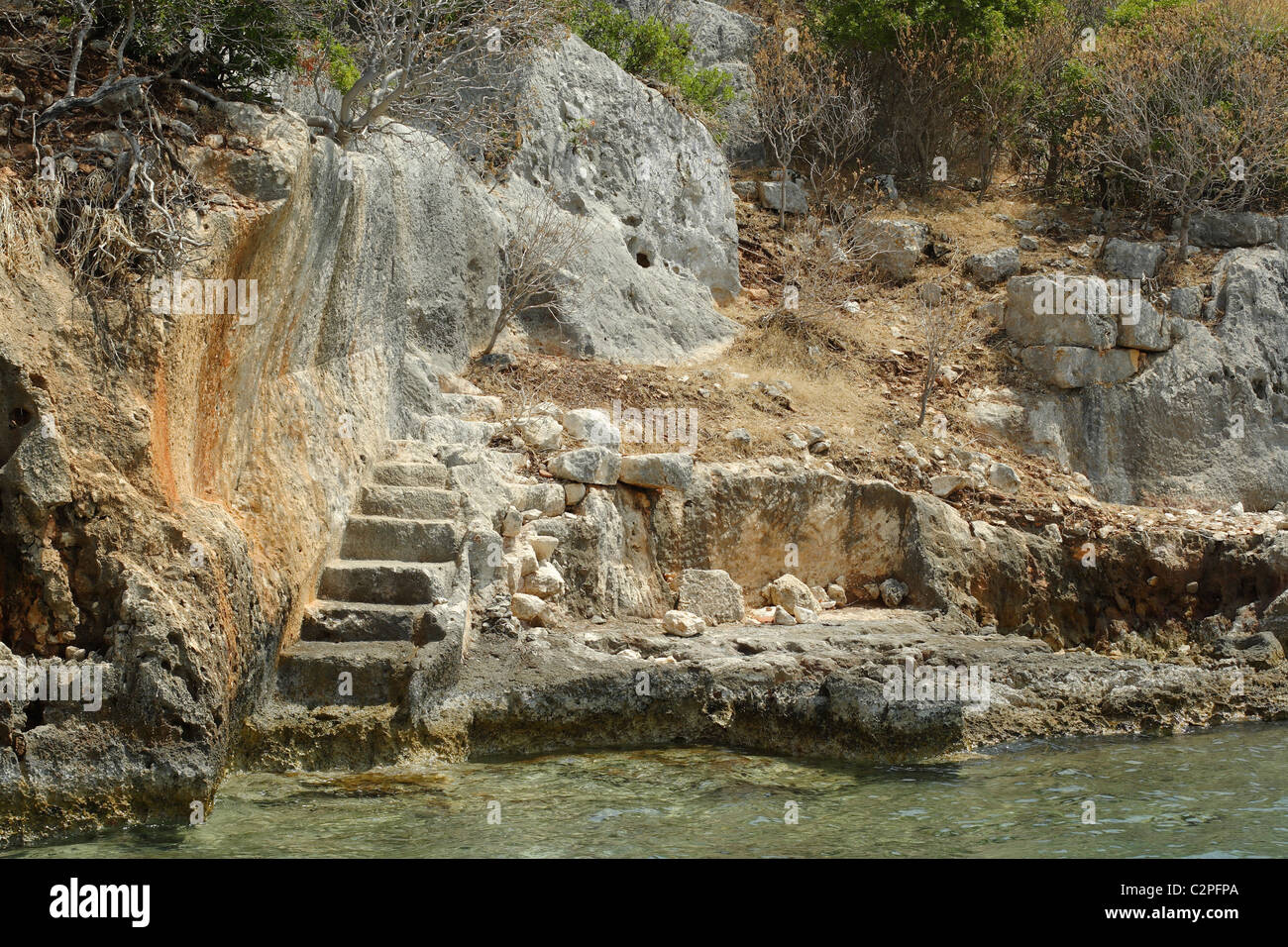 Lycian ruins at Kekova Stock Photo - Alamy