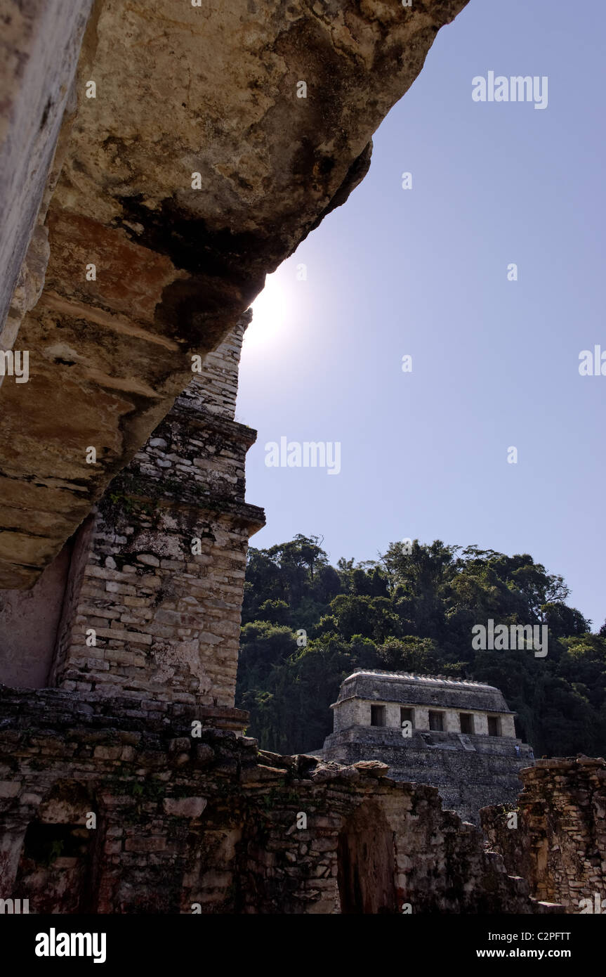 El palacio the palace palenque chiapas maya hi-res stock photography ...
