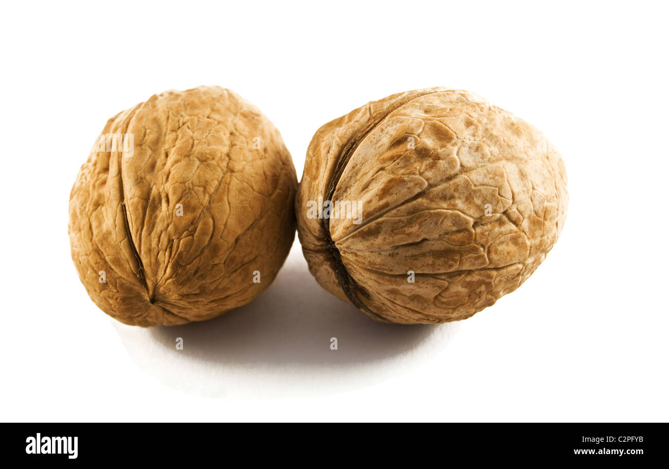walnut are isolated on a white background Stock Photo - Alamy