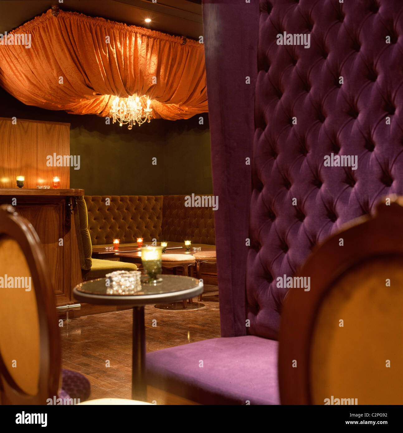 Rex Cinema Bar, London. Seating area 02 Stock Photo - Alamy