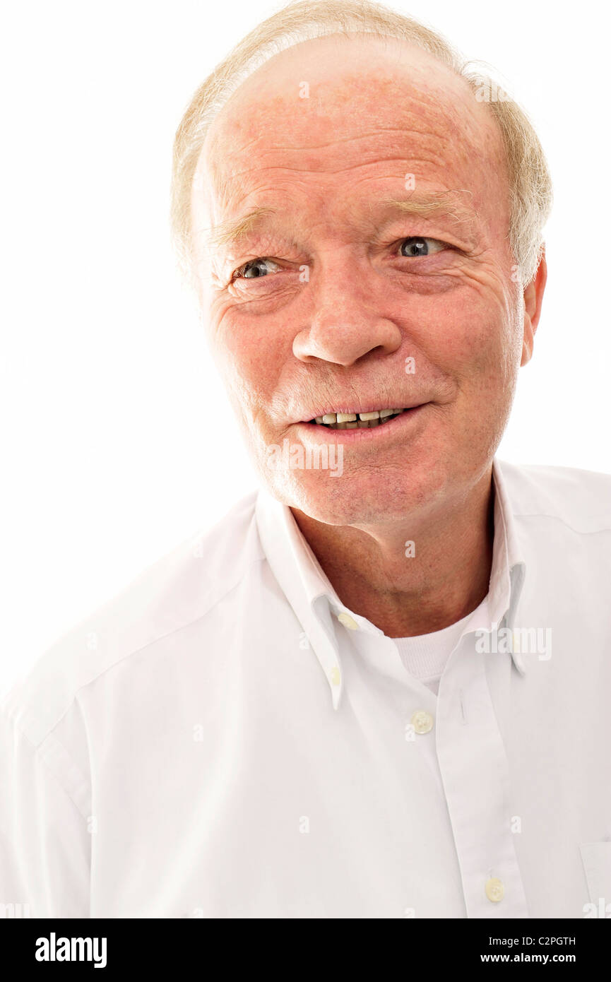 Portrait of a happy senior man smiling Stock Photo - Alamy
