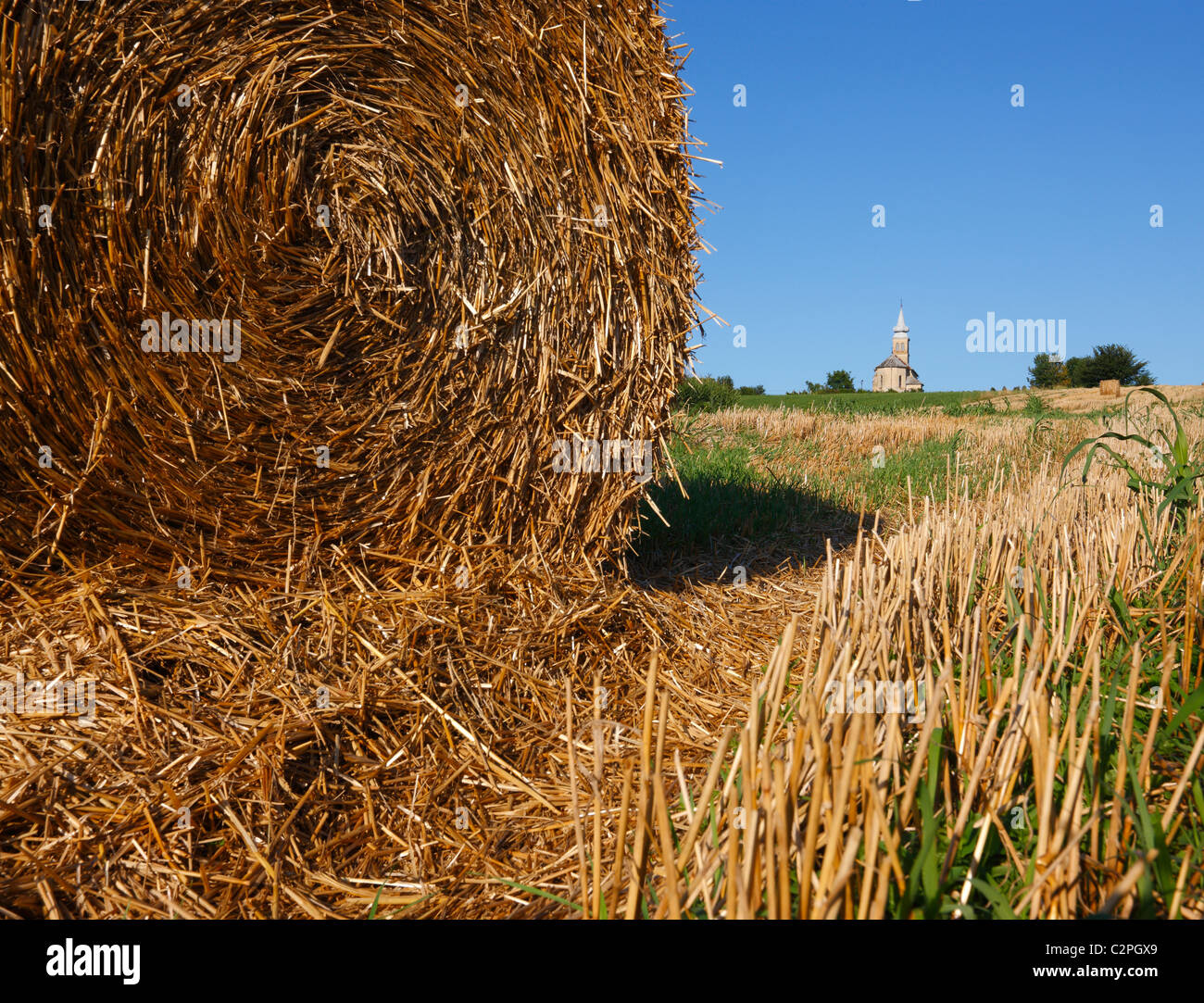 Bale of hay Stock Photo - Alamy