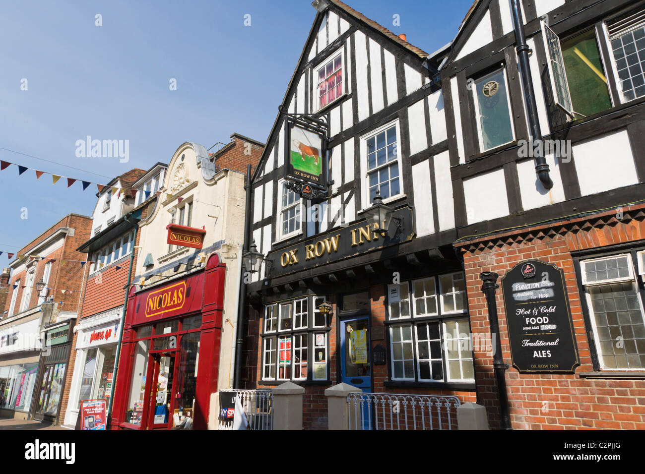 Ox Row Inn, Ox Row, Salisbury, Wiltshire, England, UK Stock Photo - Alamy