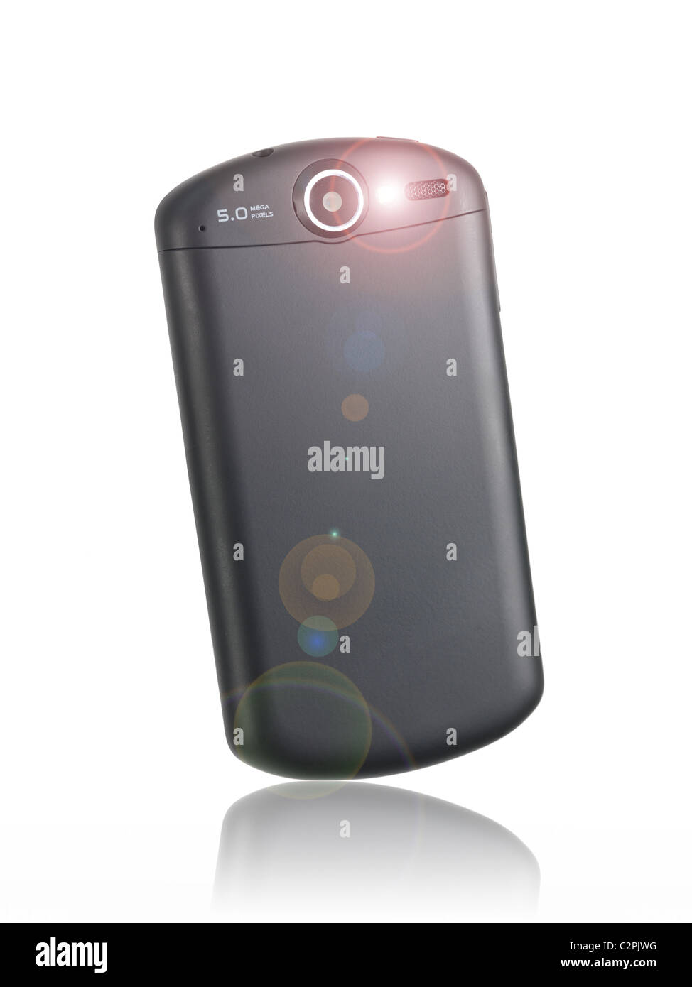 A phone camera isolated against a white background Stock Photo - Alamy