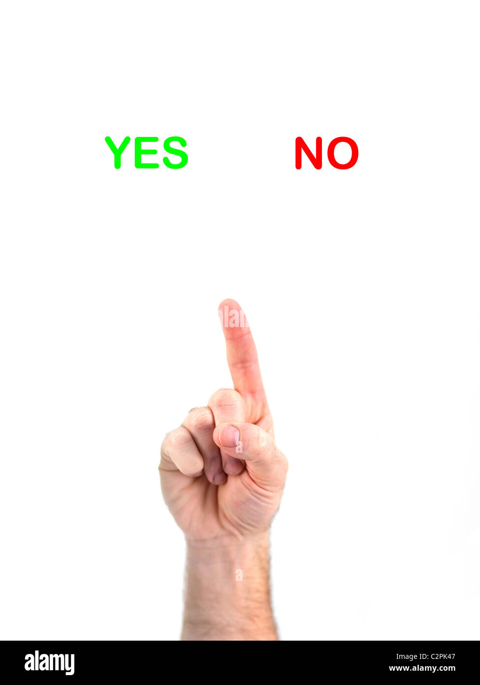 Yes hand gesture hi-res stock photography and images - Alamy