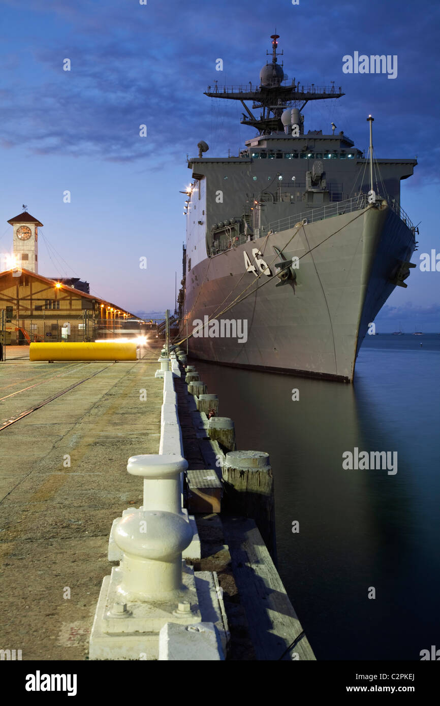 The USS Tortuga moored at Trinity Wharf. Cairns, Queensland, Australia ...