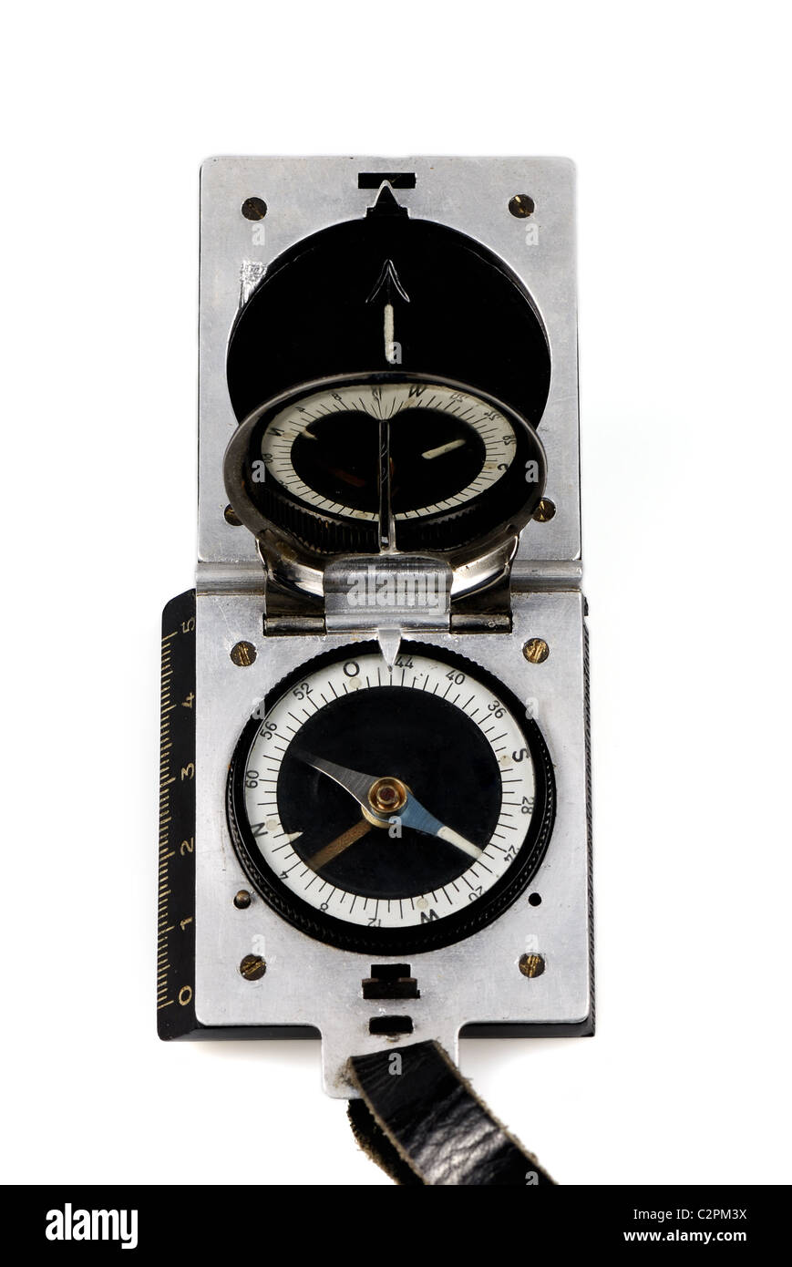 Marching Compass / Mirror Compass Stock Photo - Alamy
