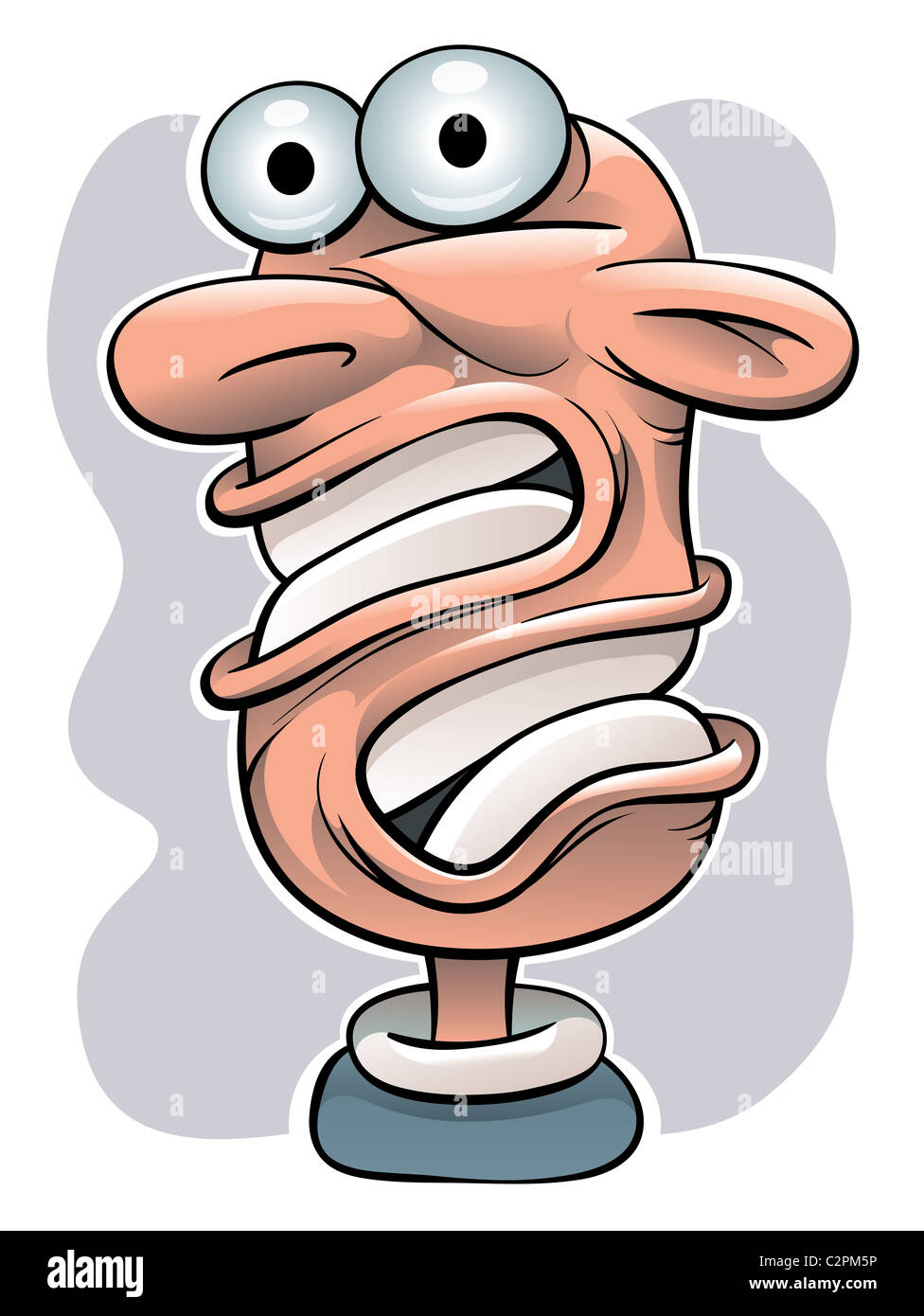 Twisted head of a shocked man Stock Photo - Alamy