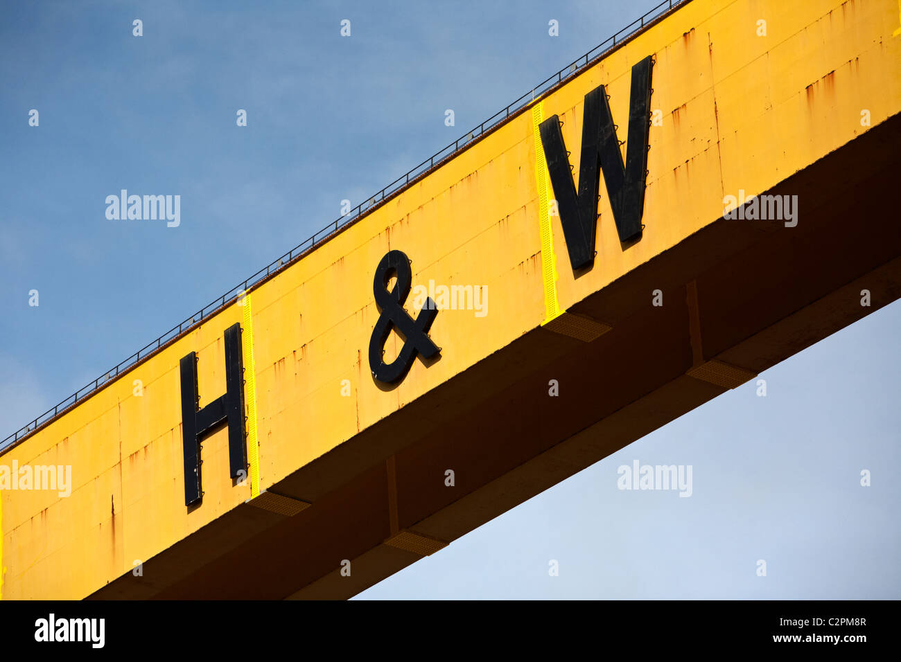 Harland Wolff Landmark Shipyard Crane High Resolution Stock Photography ...
