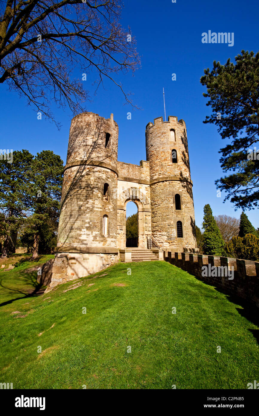Stainborough castle on the Wentworth castle estate Stainborough South ...