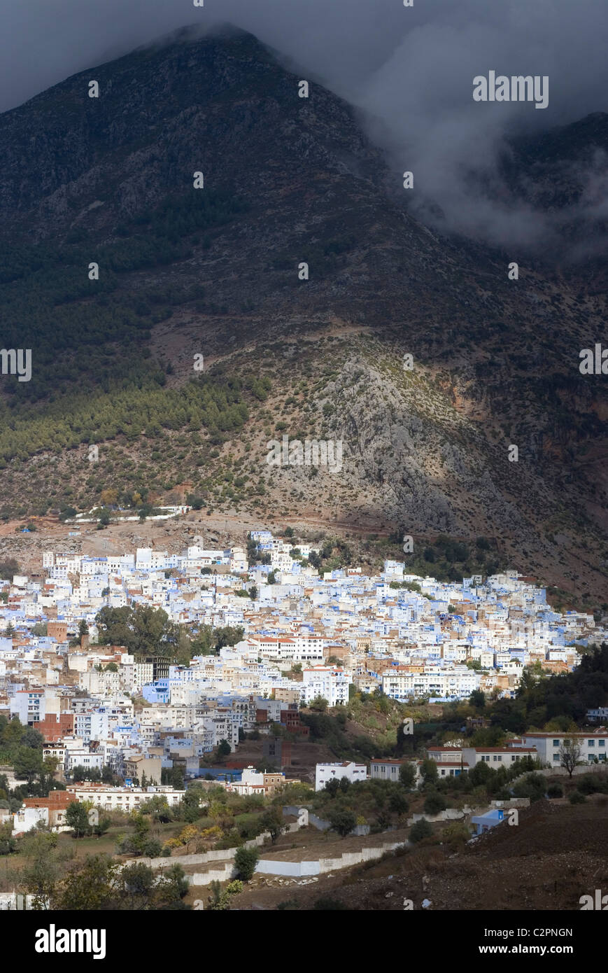 Elevated view chefchaouen hi-res stock photography and images - Alamy