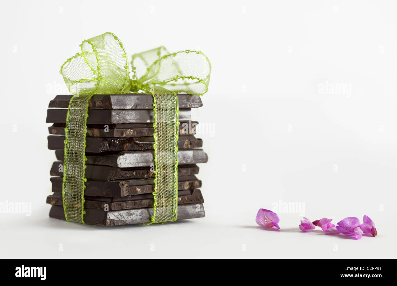 Stack of Chocolate Stock Photo - Alamy