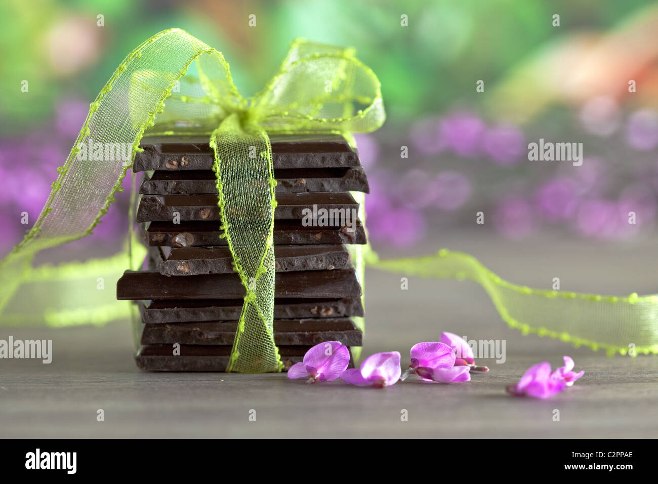 Stack of Chocolate Stock Photo - Alamy