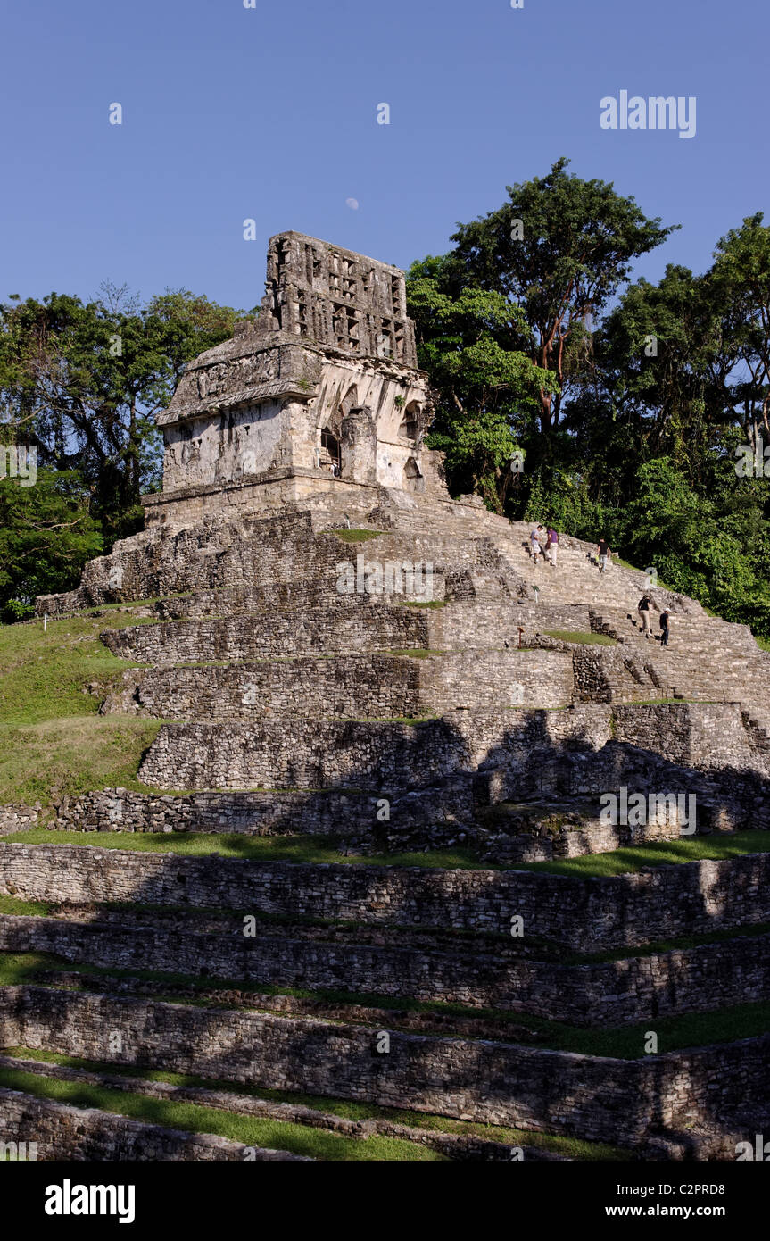 Temple of the Cross in Palenque, Chiapas, Mexico Stock Photo - Alamy