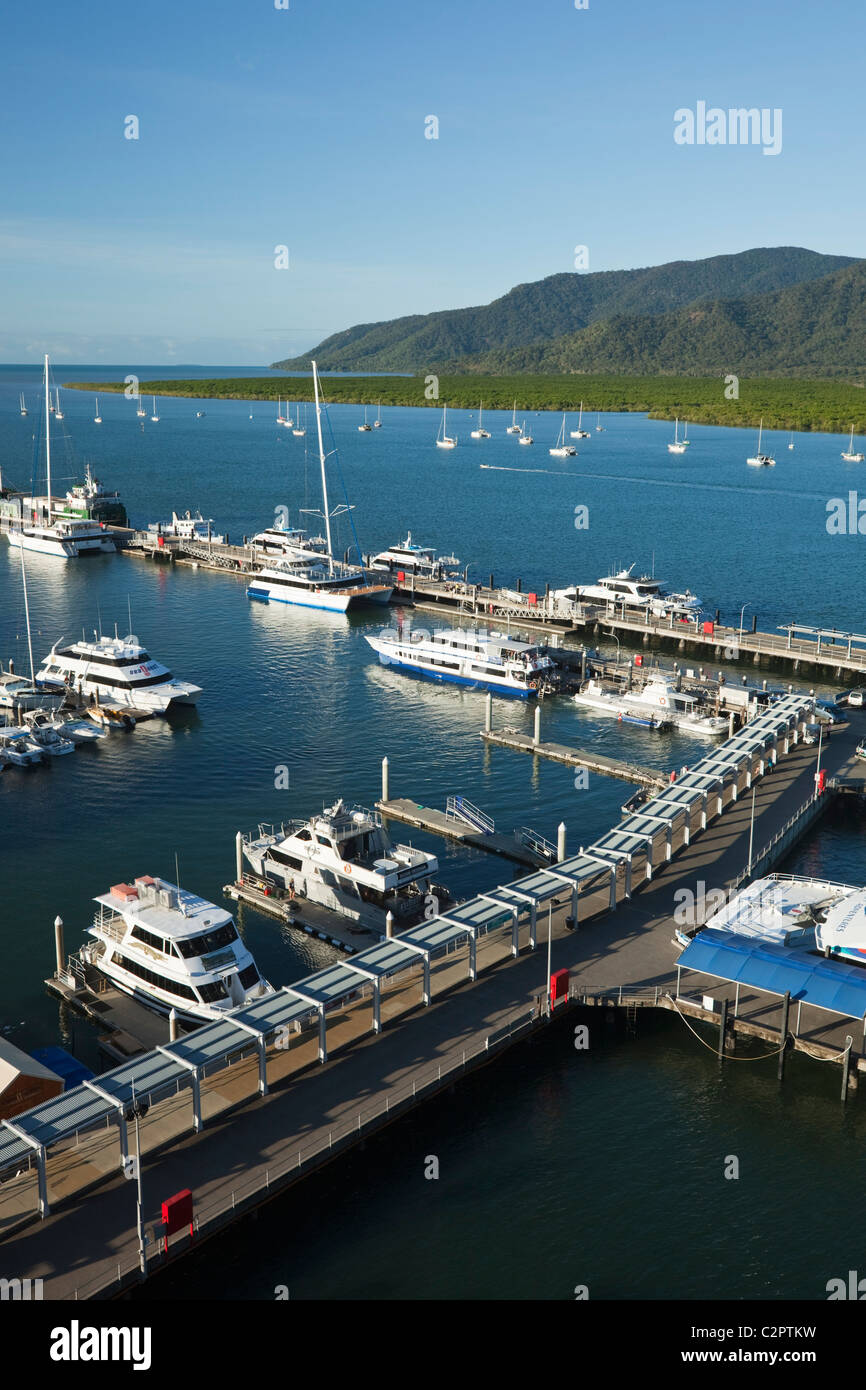 View of the Marlin Marina and Trinity Inlet. Cairns, Queensland ...