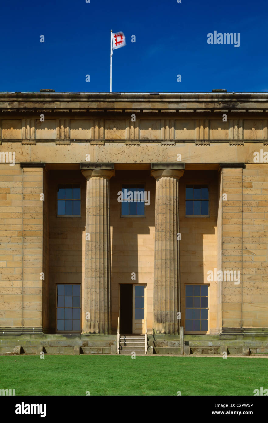 Belsay Hall. Entrance to the Hall designed for Sir Charles Monck in ...