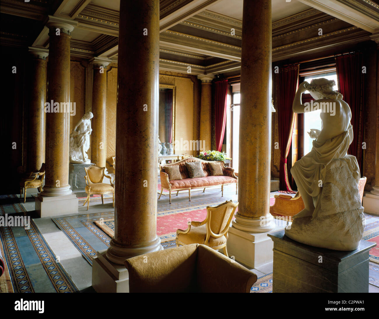 Brodsworth Hall. The South Hall Stock Photo - Alamy