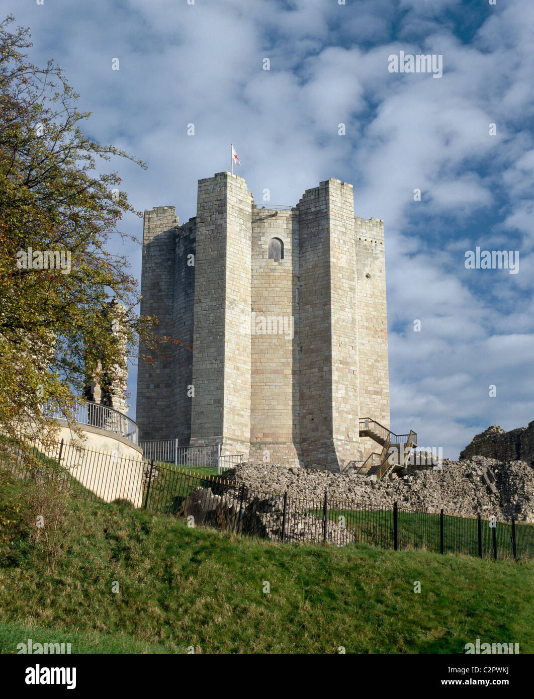 Conisbrough Castle. View of keep from the south east Stock Photo - Alamy
