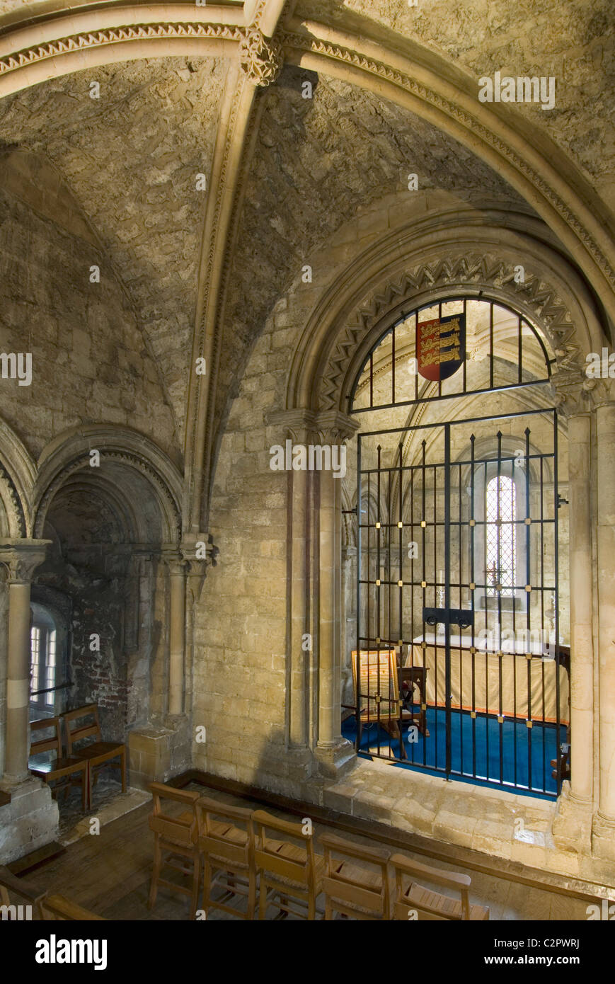 Dover Castle. The Chapel of Thomas Becket in Henry II's Keep Stock ...
