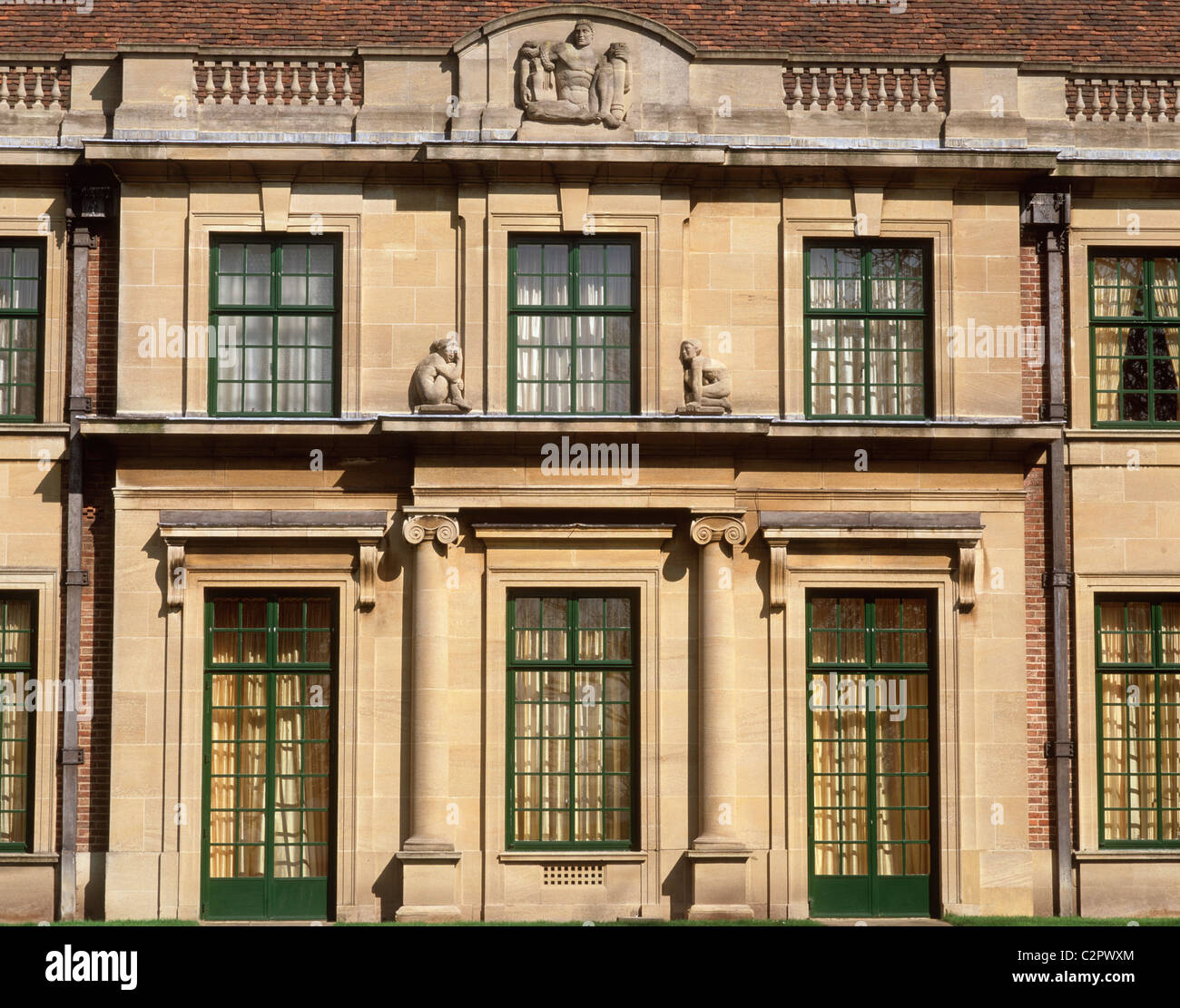 Eltham Palace. Close up view of the Courthauld House built in 1930s ...
