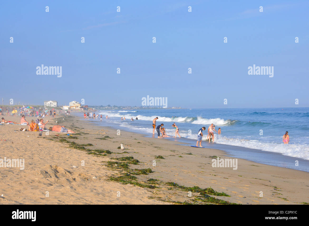 Misquamicut beach, Rhode Island, USA Stock Photo - Alamy