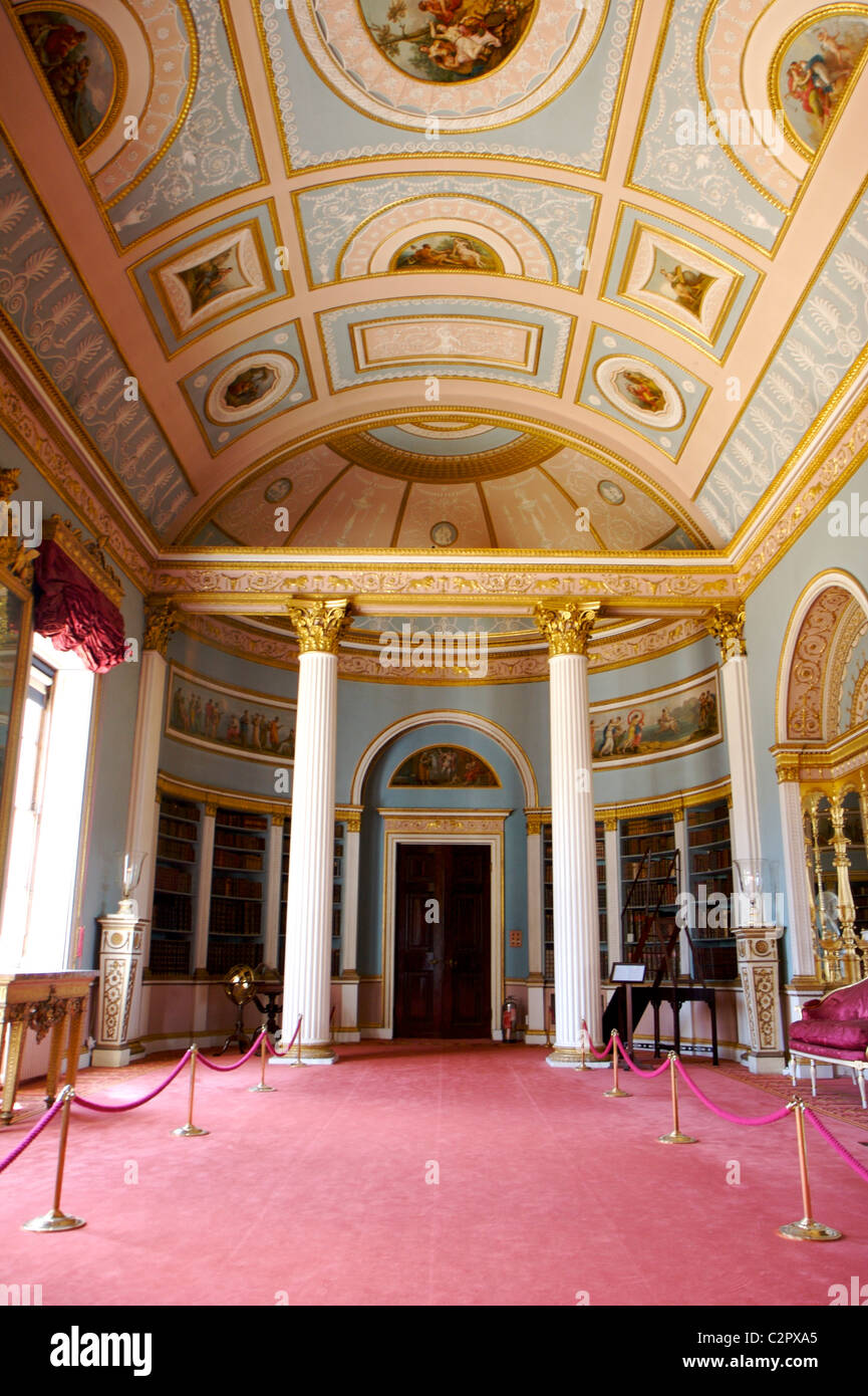 Kenwood House. View of the Library designed by Robert Adam. 1779 Stock ...