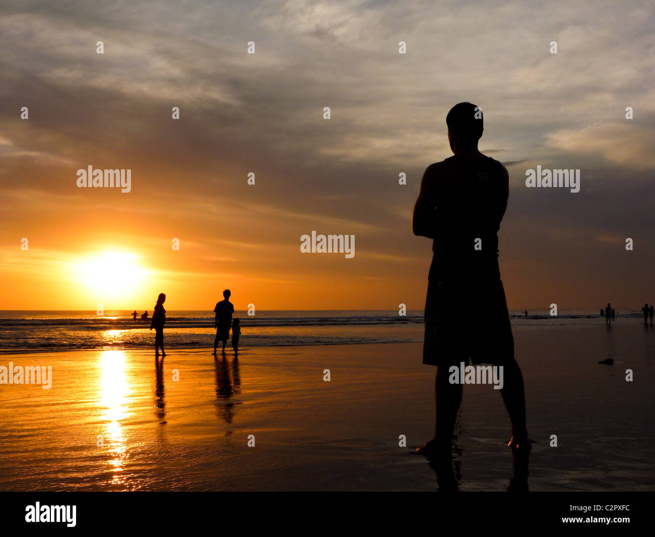 Kuta beach sunset indonesia hi-res stock photography and images - Alamy