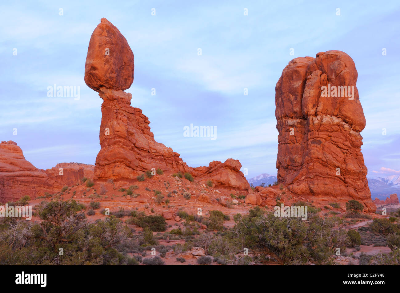 Balancing Rock, Arches National Park, Utah, USA Stock Photo - Alamy