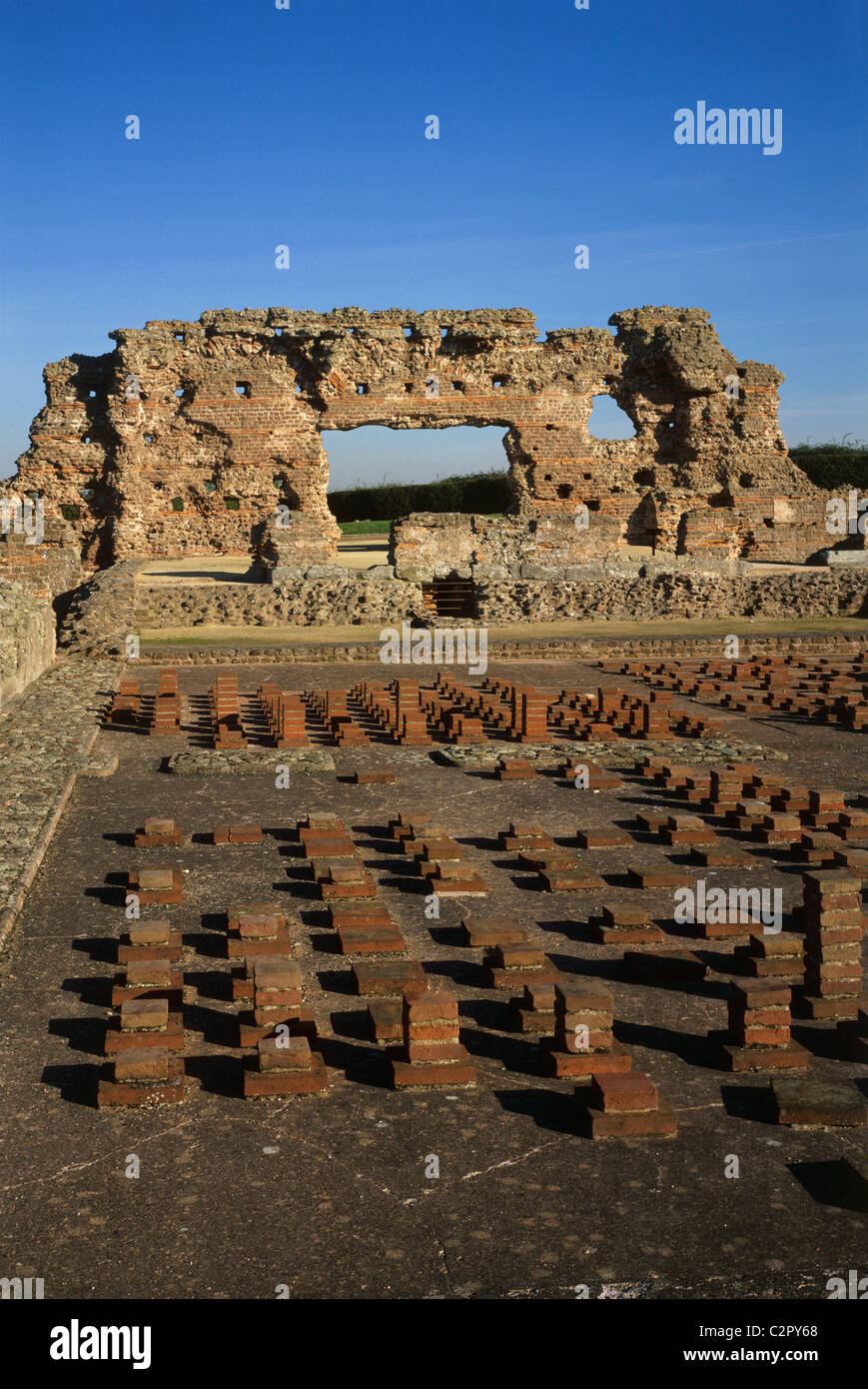 Wroxeter Roman City. Viroconium Cornoviorum. The Baths View of tile ...