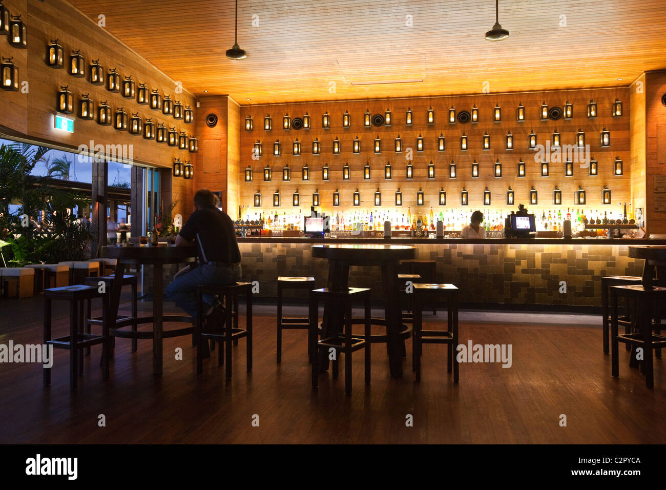 Salt House Bar. Marina Point, Cairns, Queensland, Australia Stock Photo ...