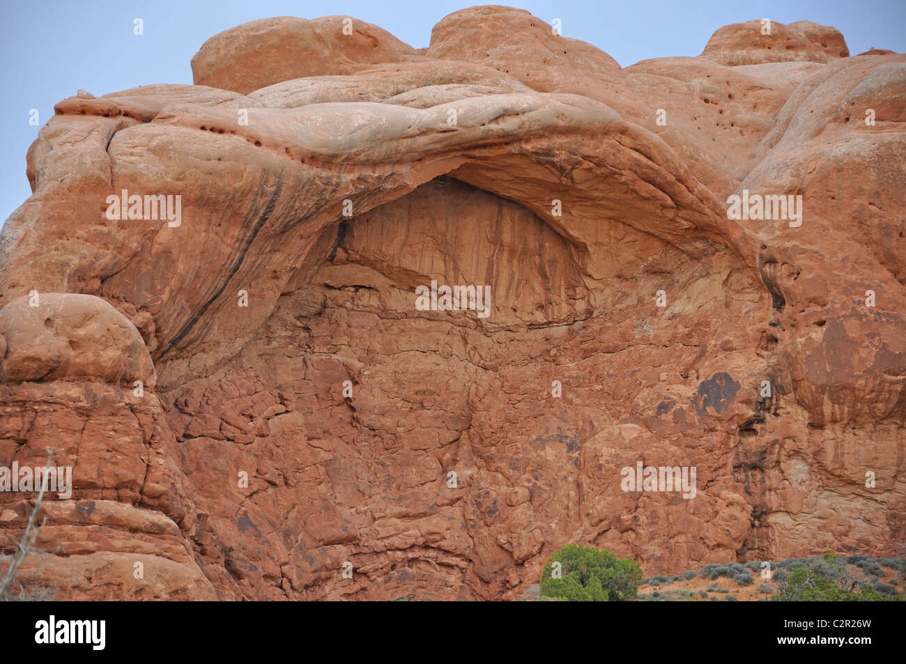Arch being formed, Arches National Park, Utah, USA Stock Photo - Alamy