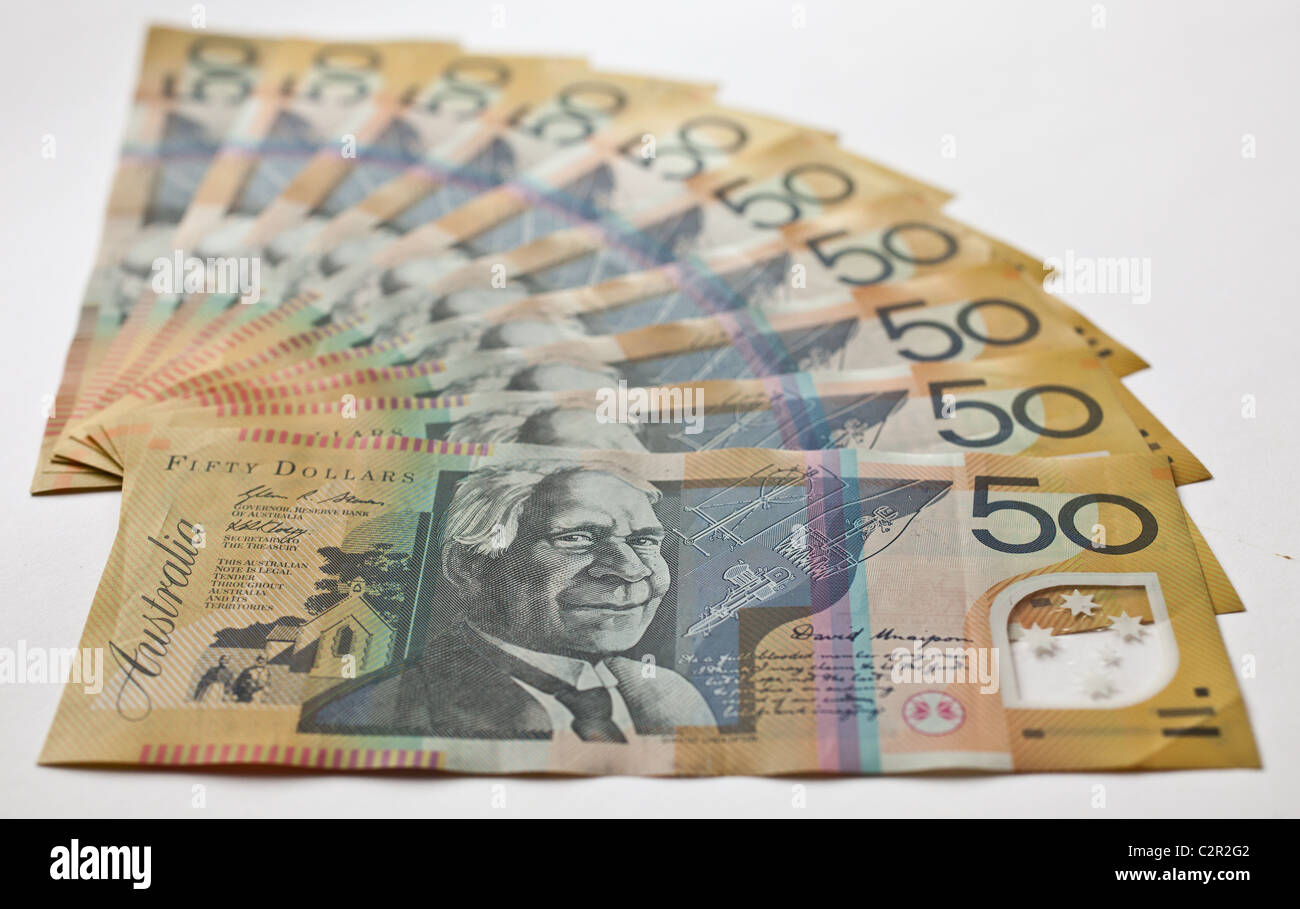 Fifty dollar notes Stock Photo - Alamy
