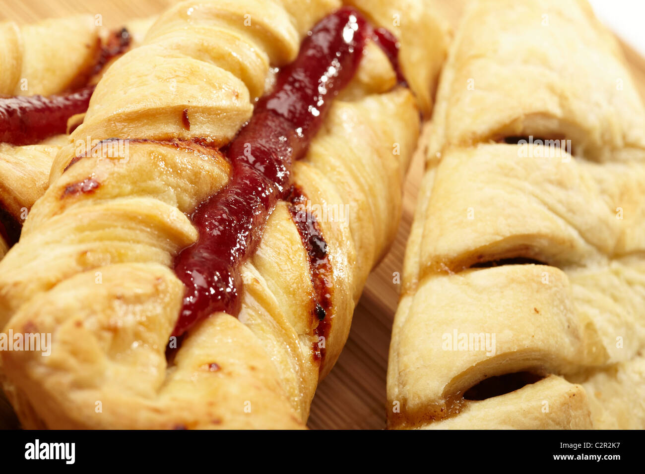 puff pastry with jam Stock Photo - Alamy