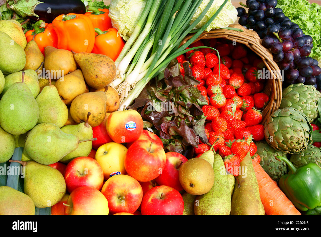A lot of various fruit and vegetable Stock Photo - Alamy