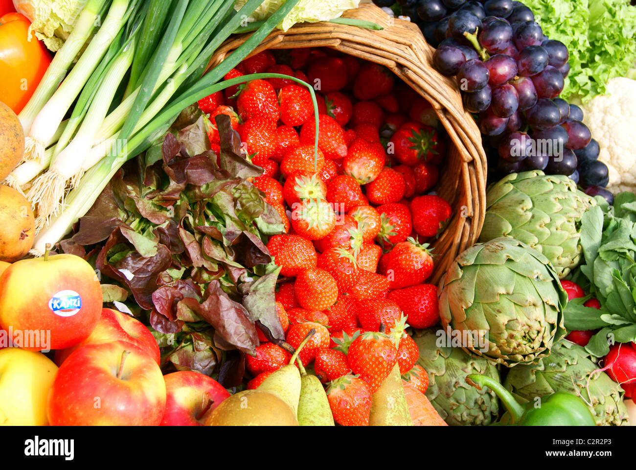Various kind fresh fruits vegetable hi-res stock photography and images ...