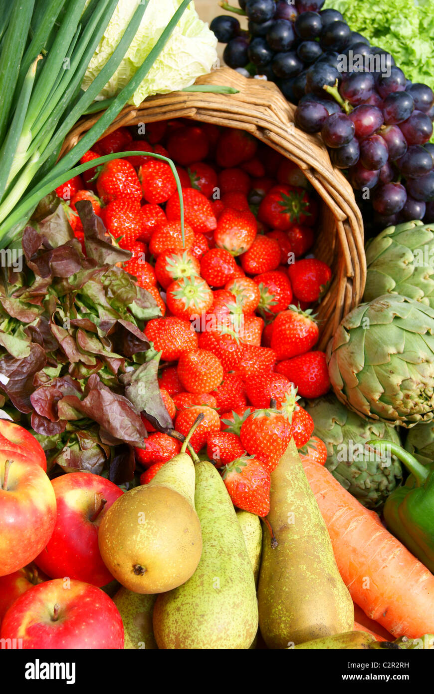 A lot of various fruit and vegetable Stock Photo - Alamy