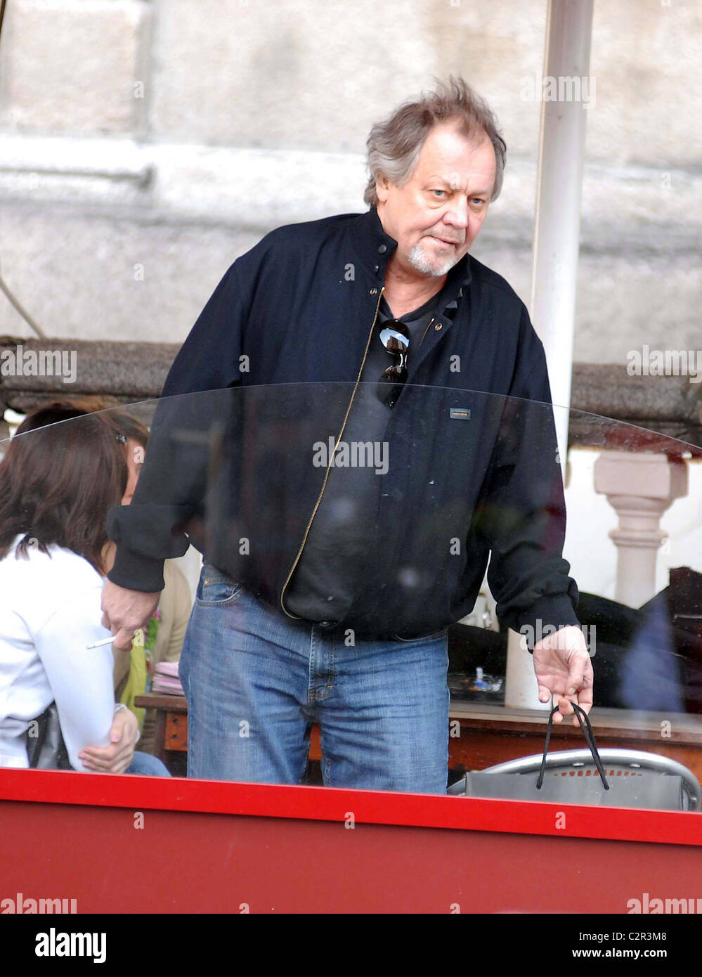 David Soul enjoying a pint of Guinness outside Ba Mizu Bar Dublin ...