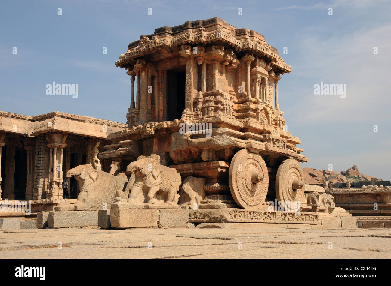 An Omate stone chariot, a world heritage monument Stock Photo - Alamy