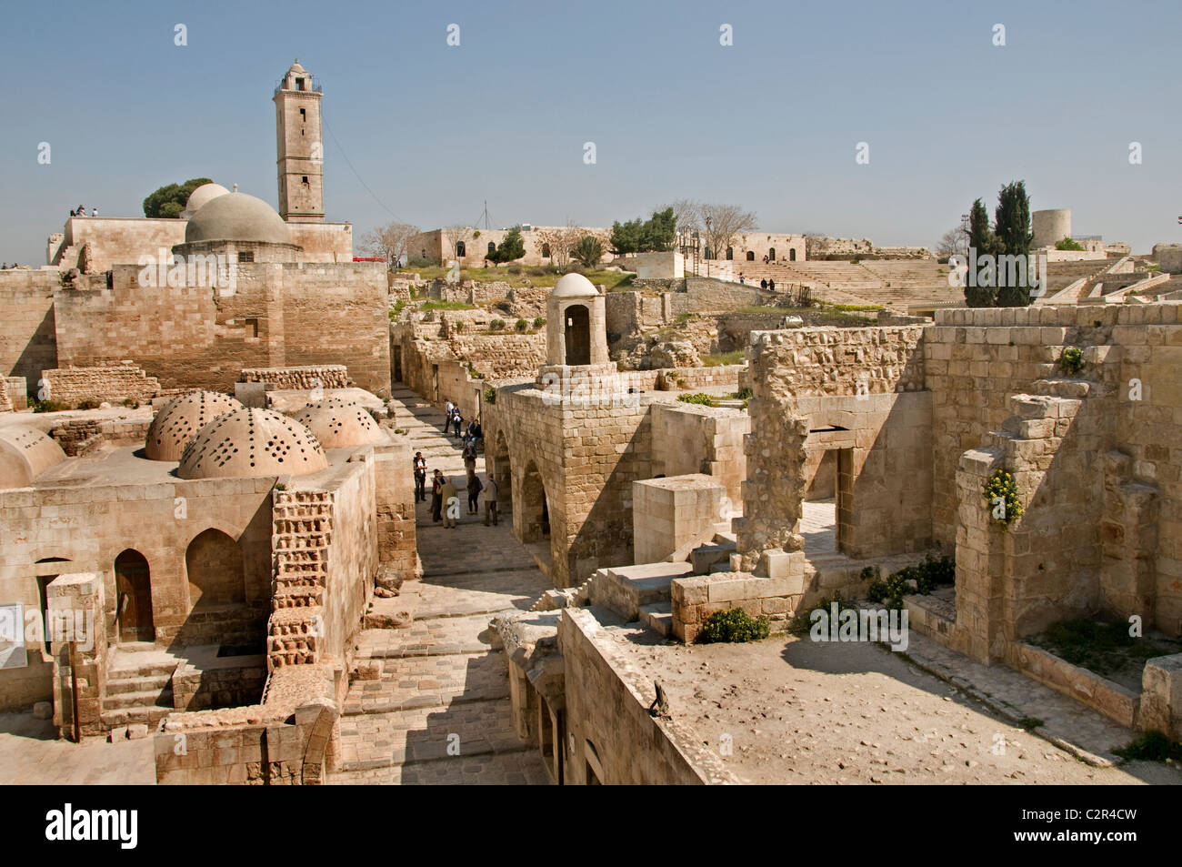 Syria The Citadel of Aleppo large medieval fortified palace one of the ...