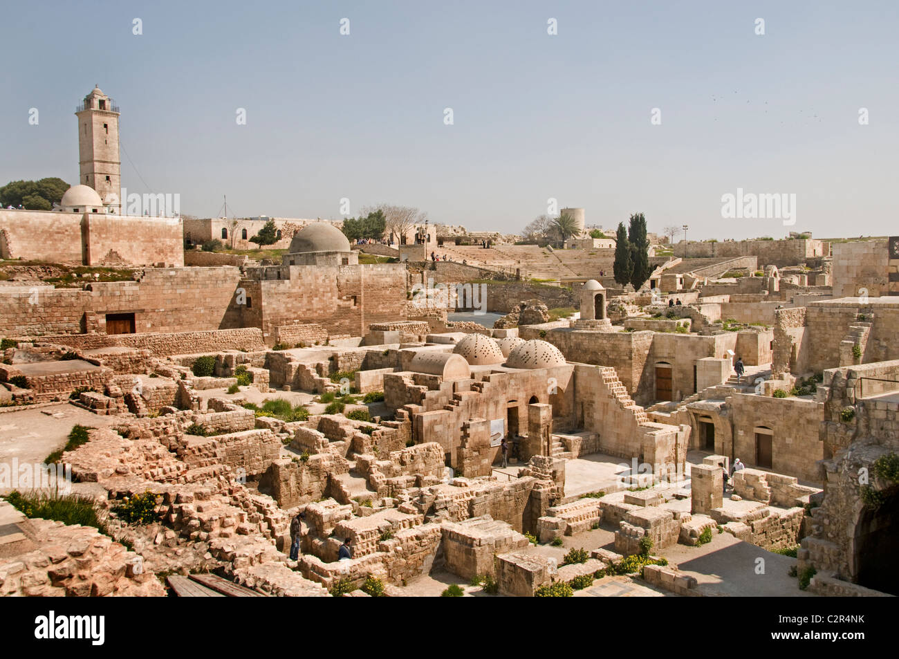 Syria The Citadel of Aleppo large medieval fortified palace one of the ...