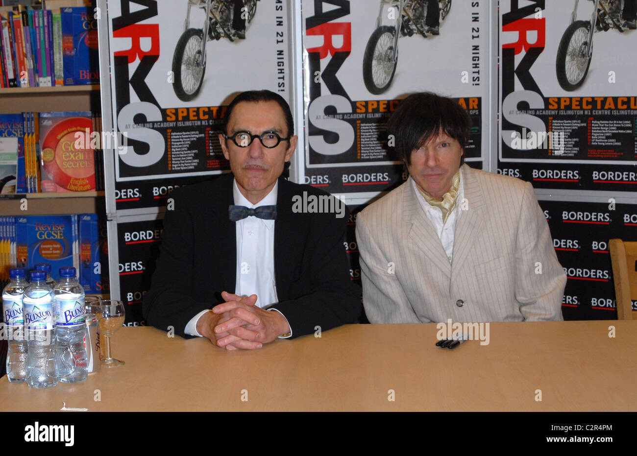 Ron Mael and Russell Mael Glam pop duo Sparks sign copies of their new ...