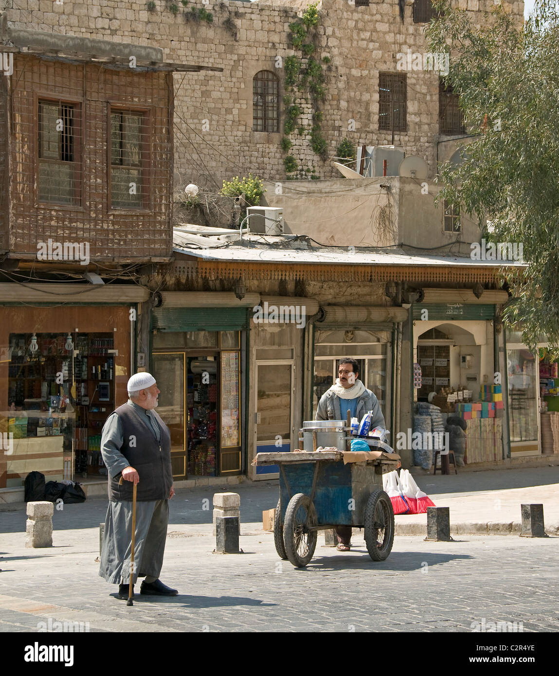 Aleppo Bazaar Souk Souq market Town City Syria Syrian Middle East Stock ...