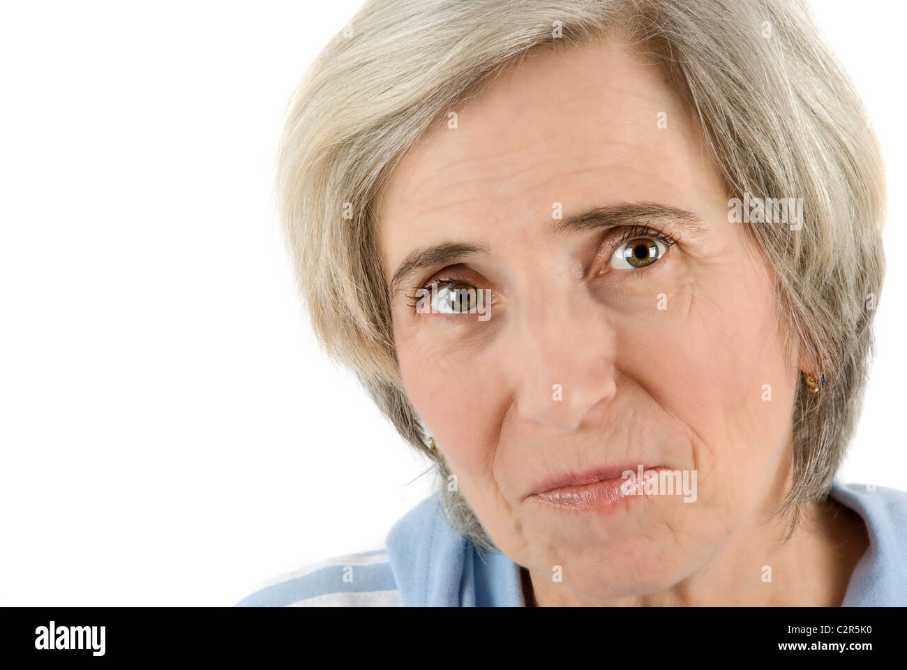 Portrait of beautiful senior woman eyes and face Stock Photo - Alamy