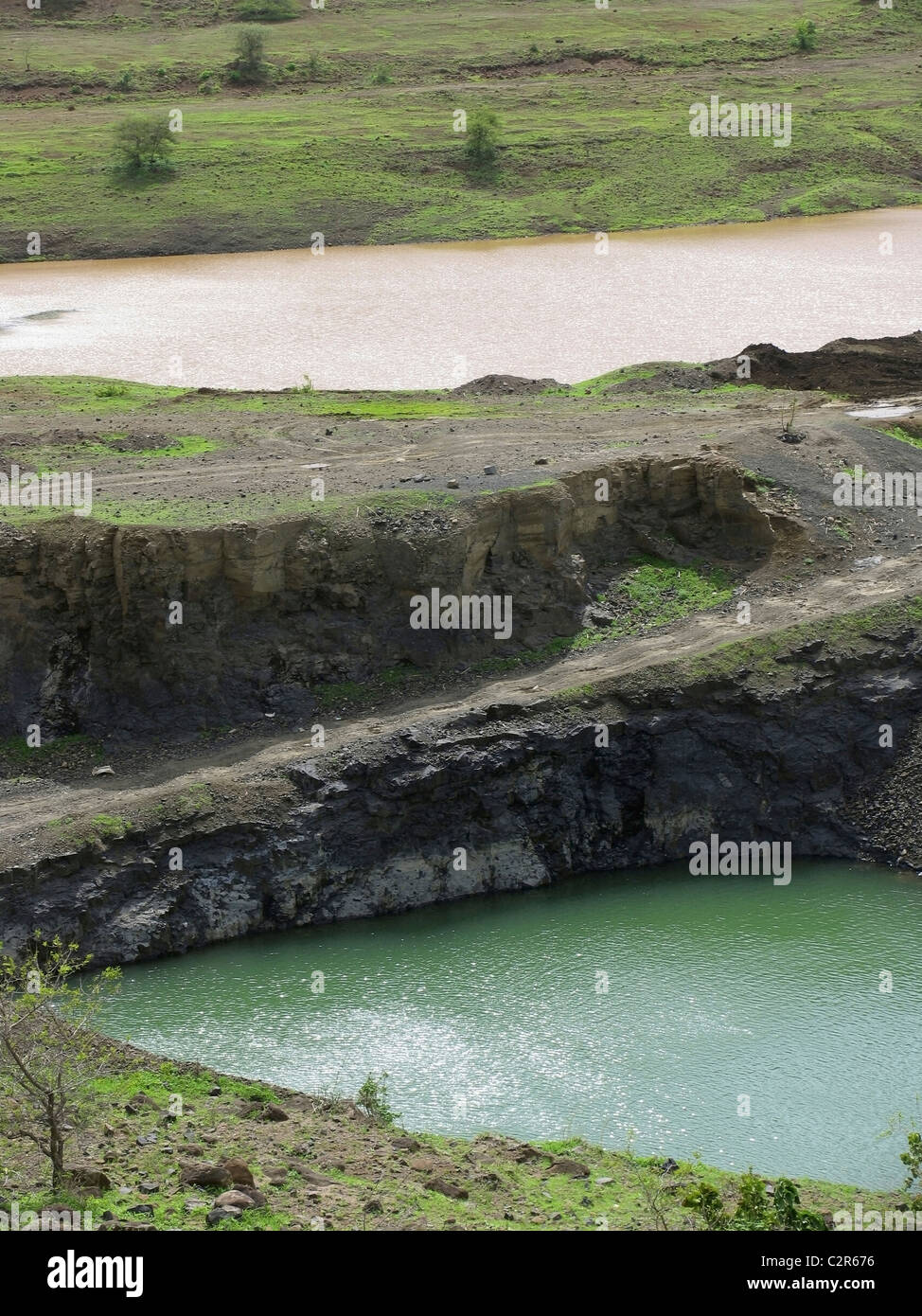 A small water dam at kanifnath, Maharashtra, India Stock Photo - Alamy