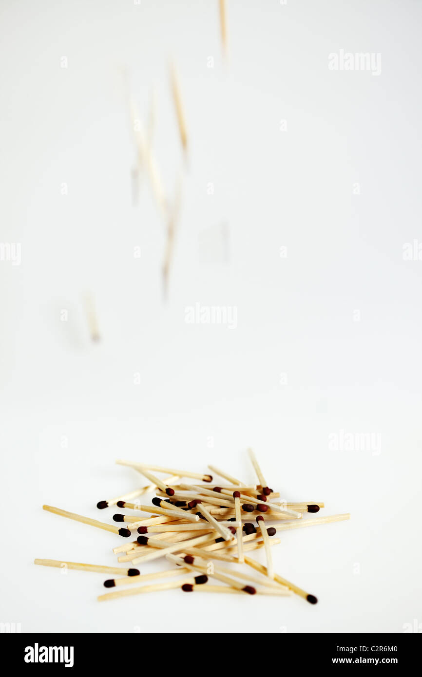 Pile of Matches Stock Photo - Alamy