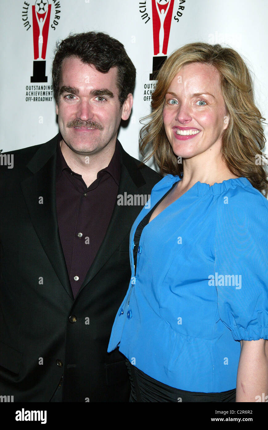 Brian d'Arcy James and Alice Ripley The 23rd Annual Lucille Lortel Off ...