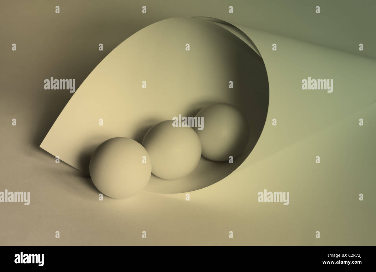 Ball and Curves Stock Photo - Alamy