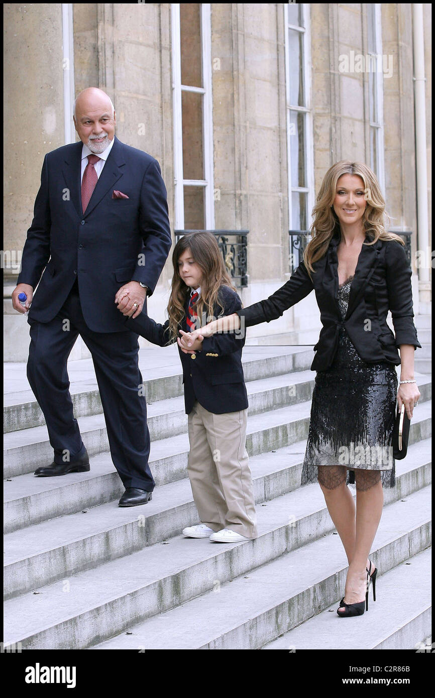 Rene Angelil and Celine Dion, son Rene-Charles Celine Dion honoured ...