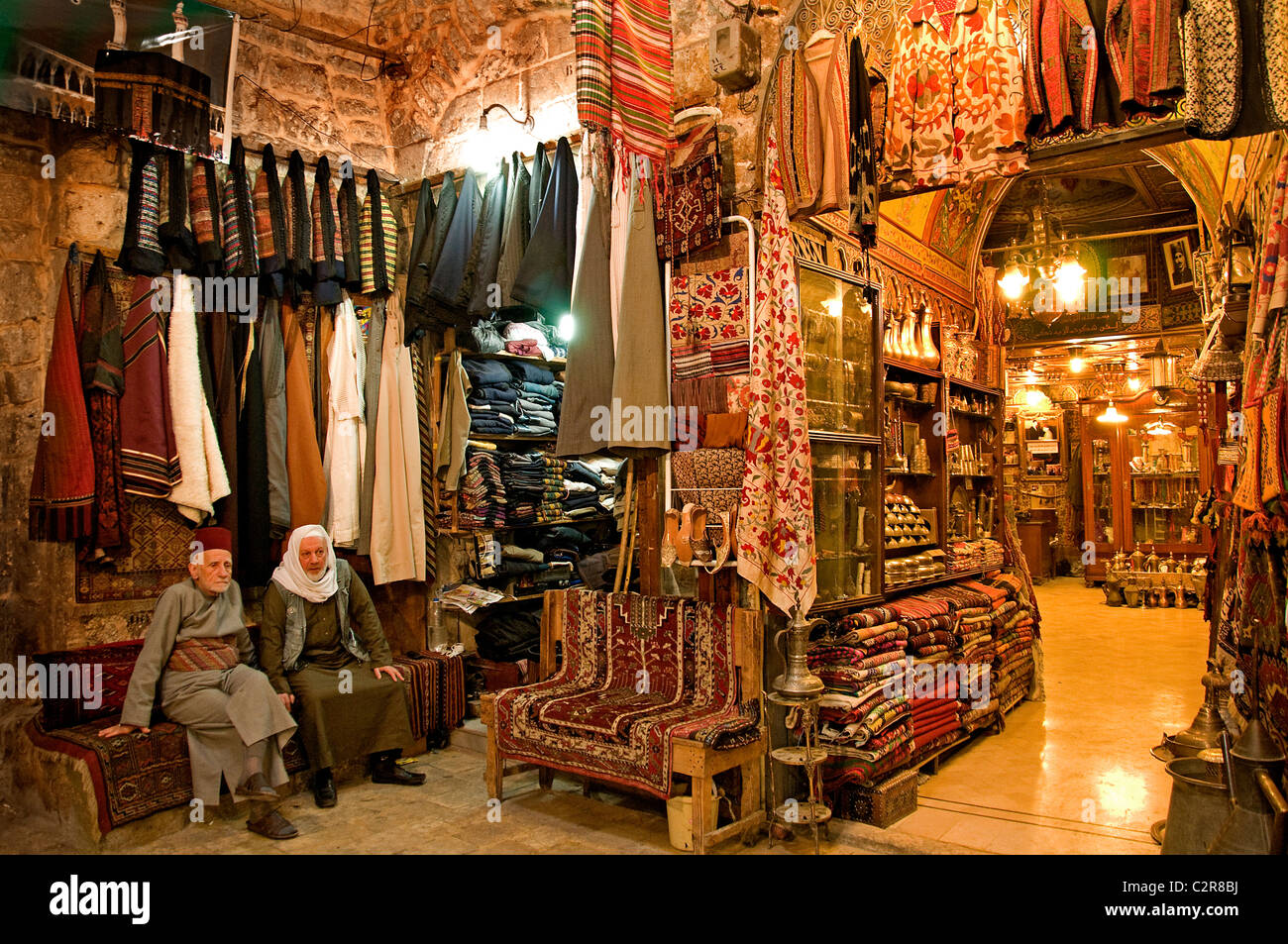 Aleppo Bazaar Souk Souq market Town City Syria Syrian Middle East Stock ...
